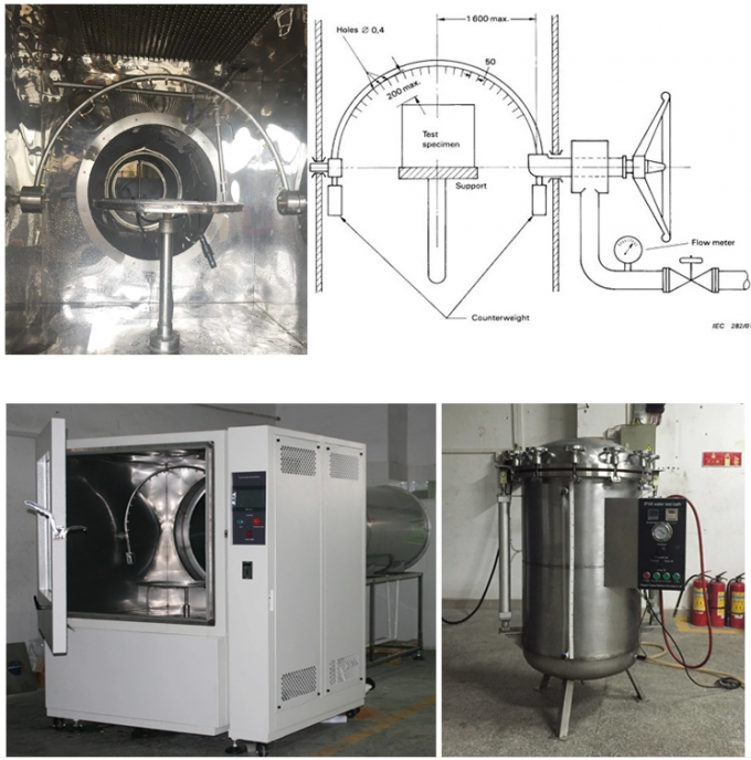 Laboratory EMC Ipx6 Waterproof Test Ipx5 Chambers IEC Stainless Steel Plate