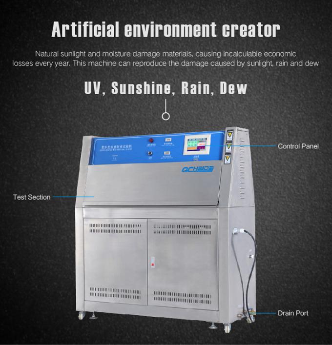Simulate Solar Radiation UV Weathering Testing Machine Age Test Chamber