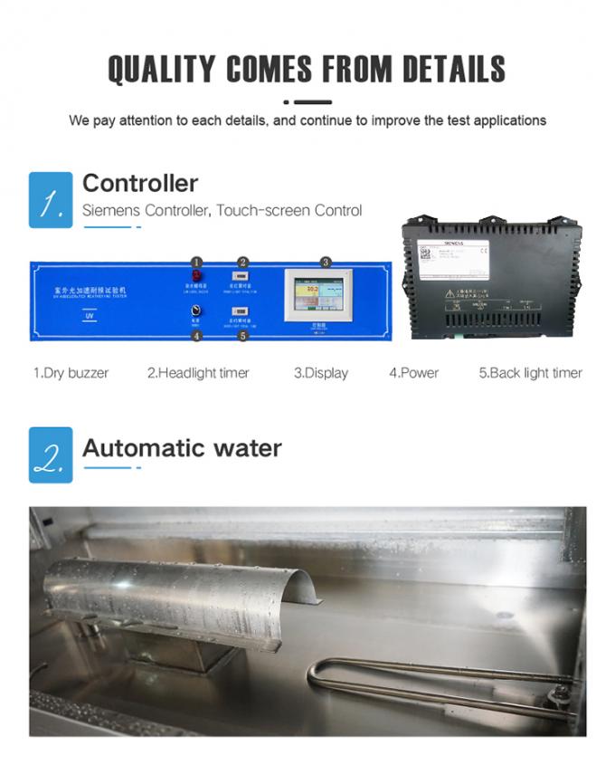 Simulate Solar Radiation UV Weathering Testing Machine Age Test Chamber